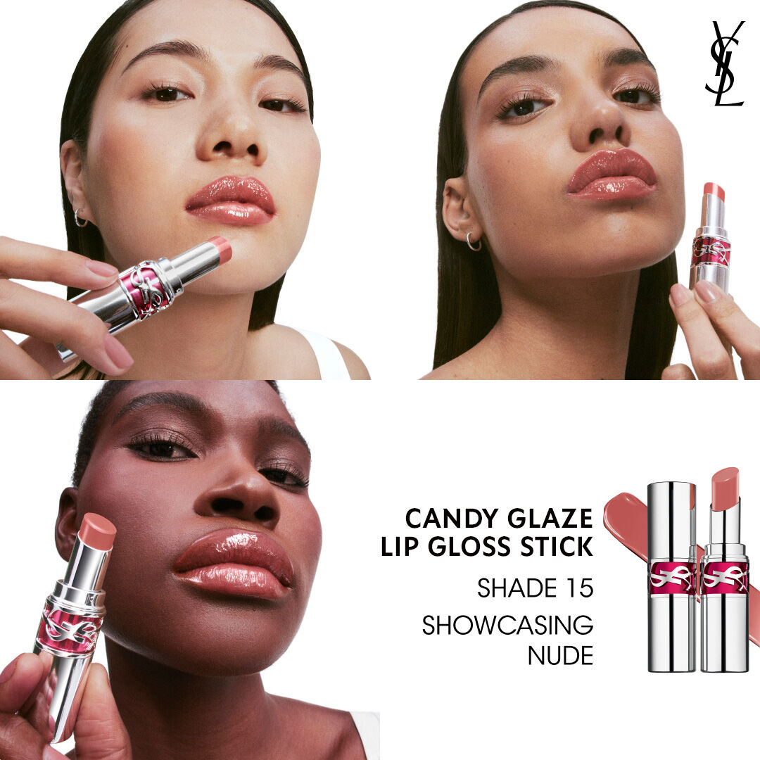 Candy Glaze Lip Gloss Stick - Glassy Shine Lip Balm - YSL Beauty