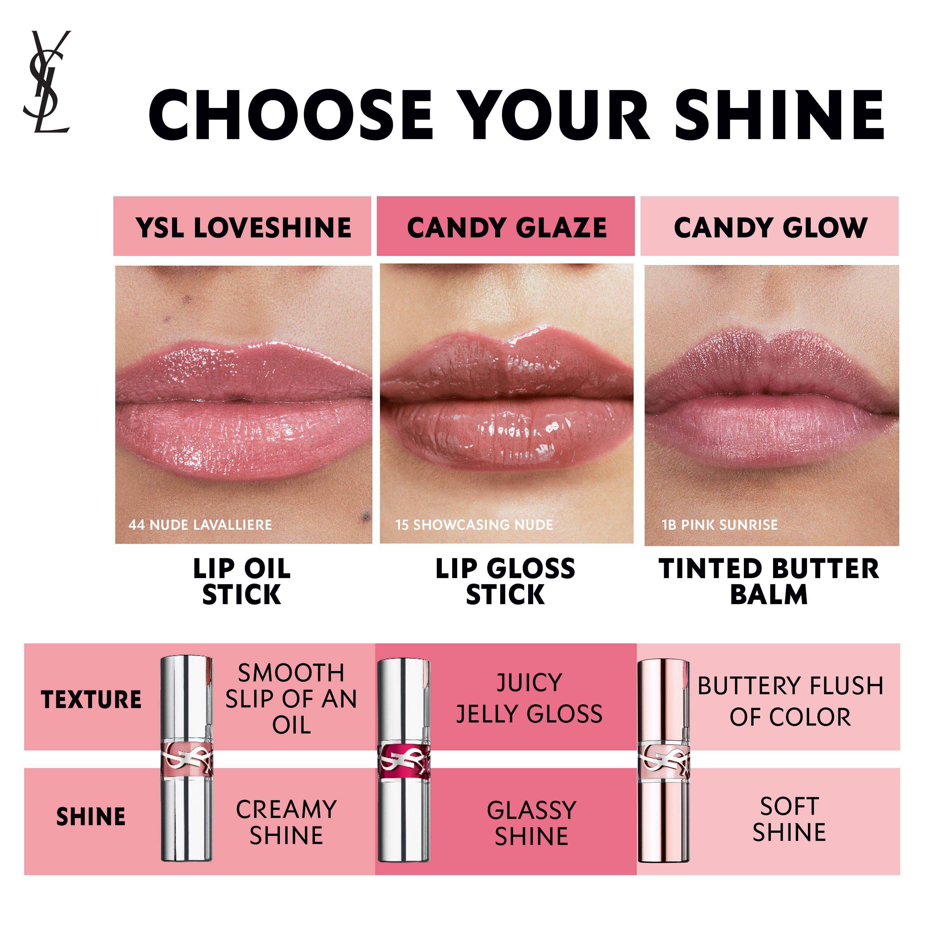 YSL Loveshine Lip Oil Stick - Creamy Shine Lipsticks - YSL Beauty