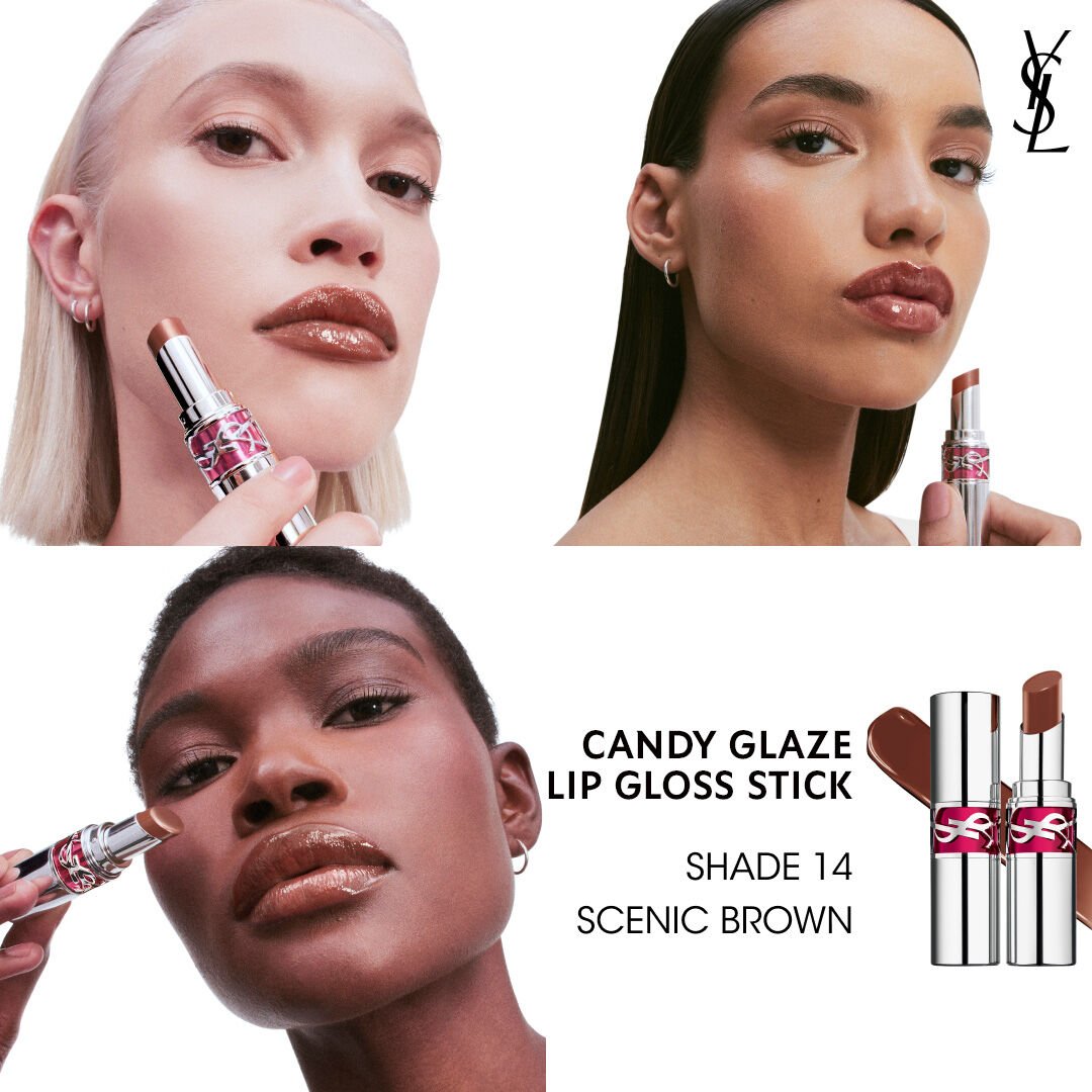 Candy Glaze Lip Gloss Stick - Glassy Shine Lip Balm - YSL Beauty