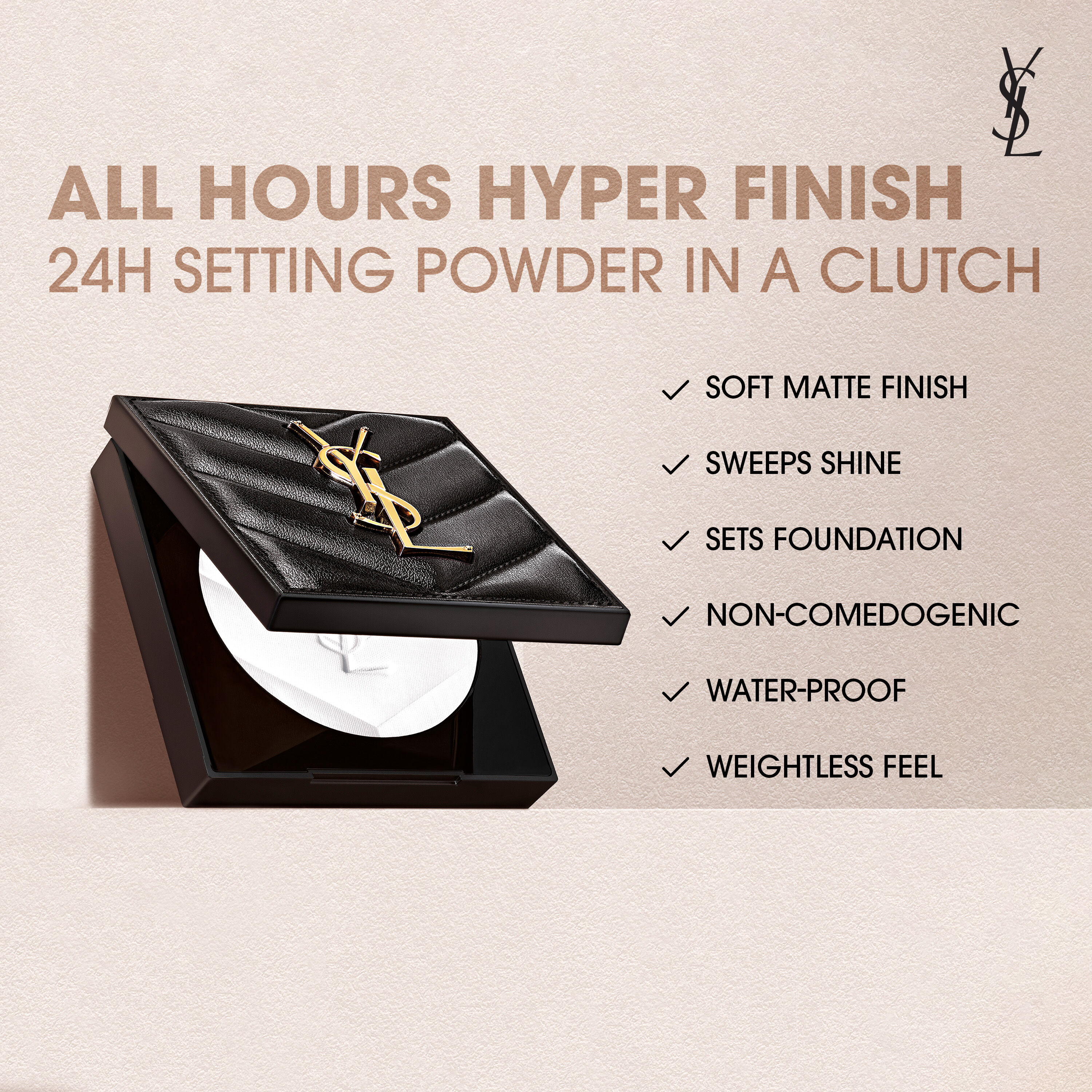 All Hours Hyper Finish - Pressed Finishing Powder - YSL Beauty