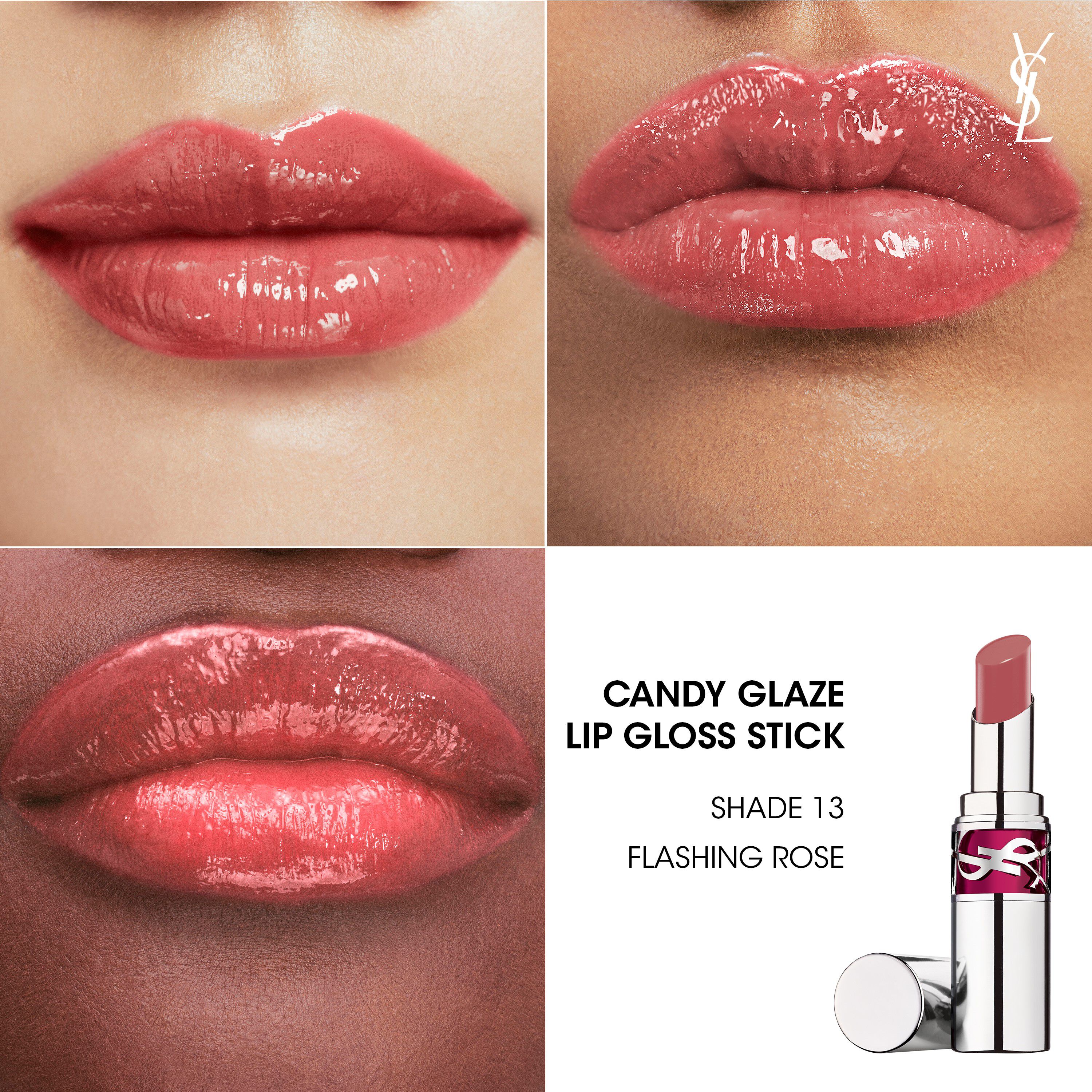 Candy Glaze Lip Gloss Stick - Glassy Shine Lip Balm - YSL Beauty