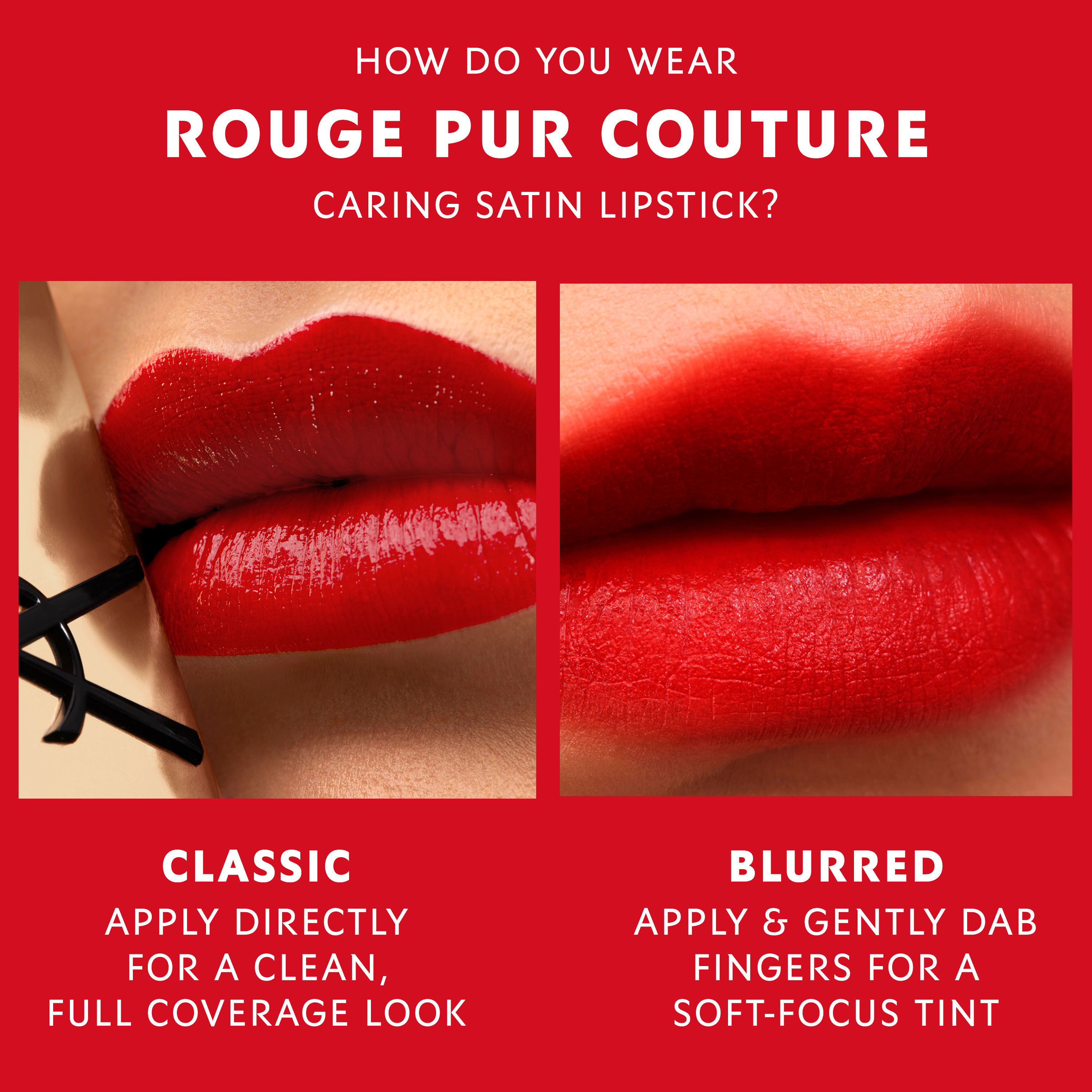 Rouge Pur Couture Satin Lipstick with Ceramides - YSL Beauty